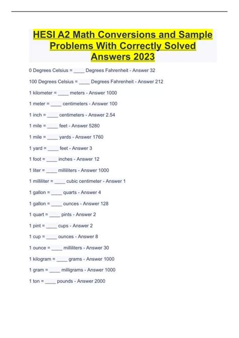 Hesi Nursing Math Practice Worksheets
