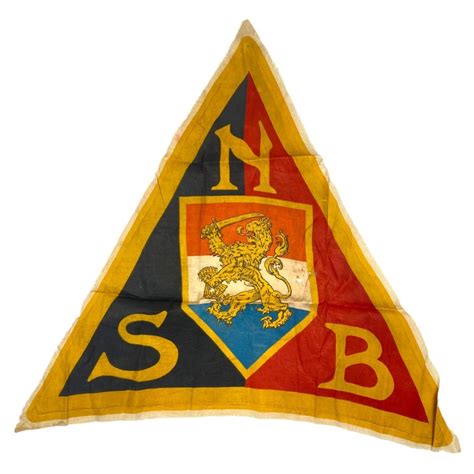 Original Wwii Dutch Nsb Flag Emblem Oorlogsspullennl Militaria Shop