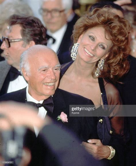 Italian Film Producer Carlo Ponti 1912 2007 With His Wife Actress Sophia Loren Circa 1992