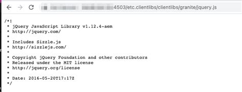 Aem 65 Uses Jquery 1124 That Has Vulnerabilitie Adobe Experience League Community 565476