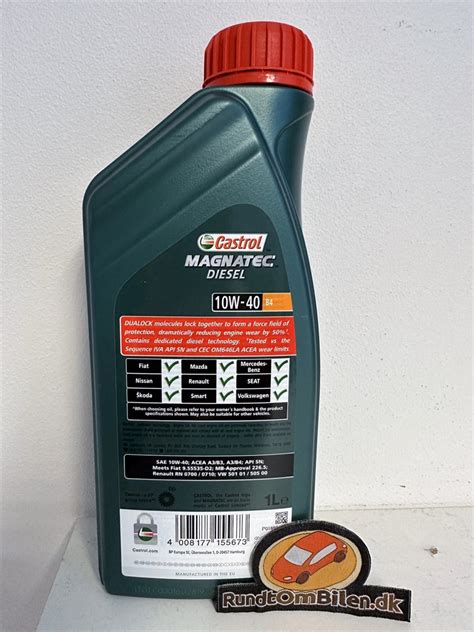 B4 10w40 Motorolie - Castrol Magnatec 10w40, stærk olie