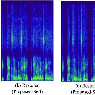 Visualizations Of Spectrograms B While Self Supervised Method