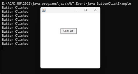 Event Handling In Java Core Java Gui Programming Programming Pandit