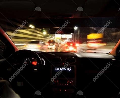عکس داخل ماشین تو شب