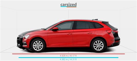 Dimensions Skoda Scala 2018 2023 Vs Audi A6 E Tron 2024 Present