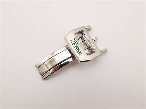 Silver Steel Iwc Deployment Clasp 18mm Ziczac Leather Workshop