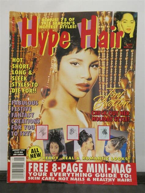 Vintage Hype Hair Magazine Limited Printing Jan 1994 Tony Braxton Cover