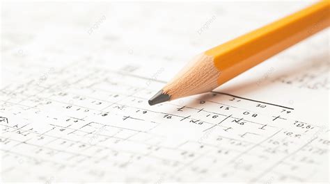 Pencil On Mathematic Formula Exercise Test Paper In Education School