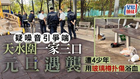 天水圍20歲青年醉酒與友爭執 召父母「幫拖」不果一家3口遇襲 遭4名少年用玻璃樽扑傷浴血 星島日報