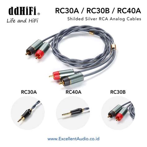 Promo Dd Ddhifi Rc30a Rc30b Rc40a Shilded Silver Rca Analog Cables