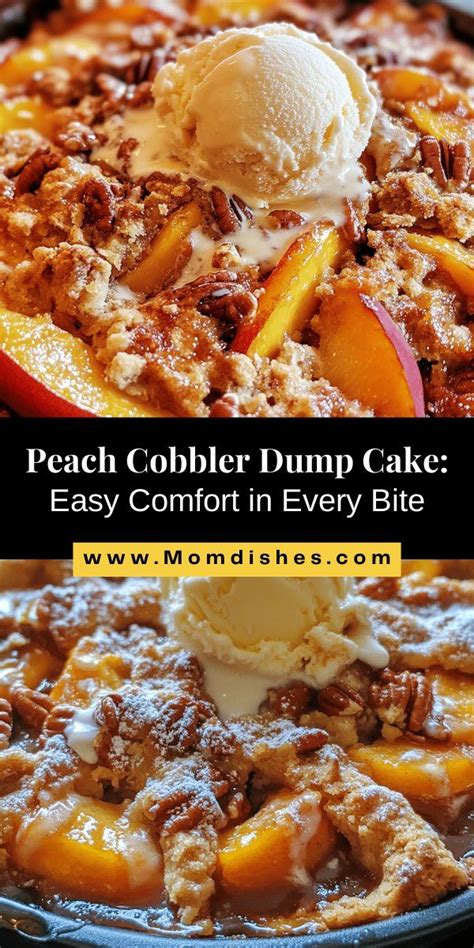 Peach Cobbler Dump Cake Easy Comfort In Every Bite In 2025 Peach