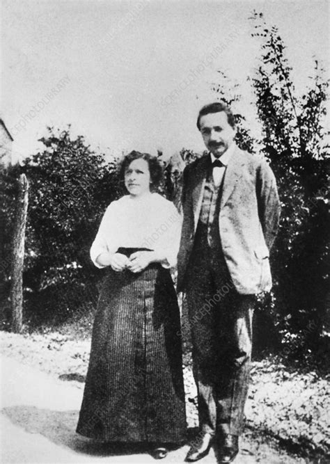 Albert Einstein And His First Wife Mileva In Serbia Stock Image