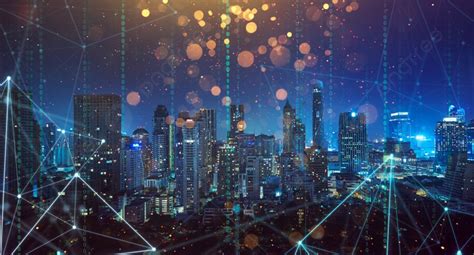 무선 네트워크와 5g 연결 기술이 적용된 스마트 시티 사진 배경 및 무료 다운로드를위한 그림 Pngtree