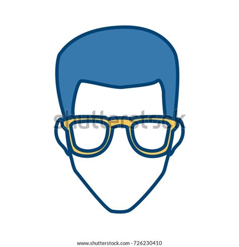 Man Glasses Stock Vector Royalty Free 726230410 Shutterstock