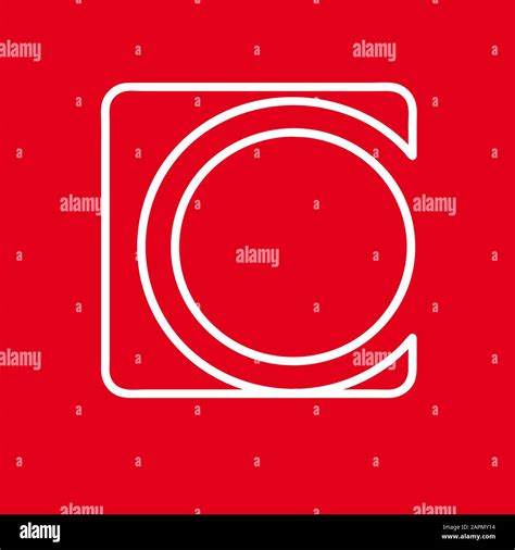 Vector Initial Letter O And Number Sign Made With Red Line Stock Vector Image Art Alamy