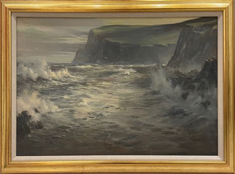 David Dipnall Waves Crashing Skye Seascape Painting No Naked Walls