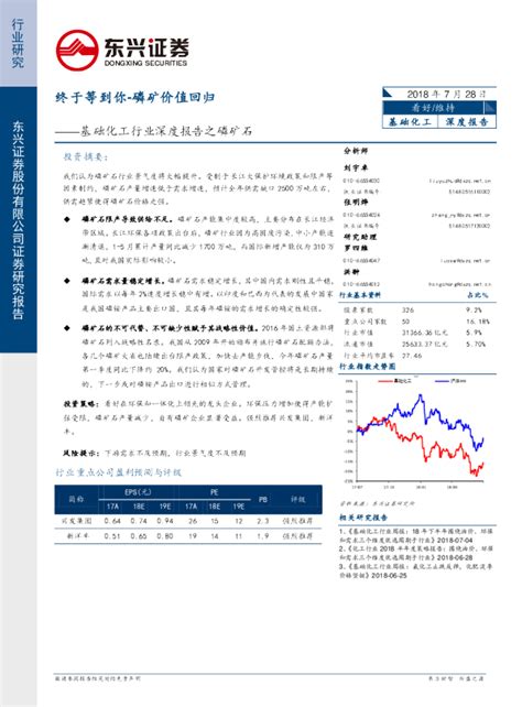 基础化工行业深度报告之磷矿石：终于等到你，磷矿价值回归