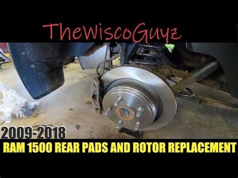 Ram 1500 Rear Brake Job Pads And Rotor Replacement YouTube