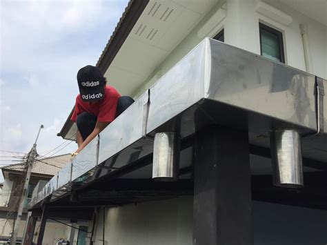 รางน้ำสแตนเลสเกรด 304 หนา 0 4 ช่างวสันต์ รางน้ำฝน