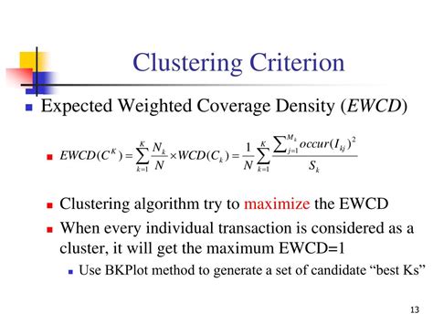 Ppt Efficiently Clustering Transactional Data With Weighted Coverage