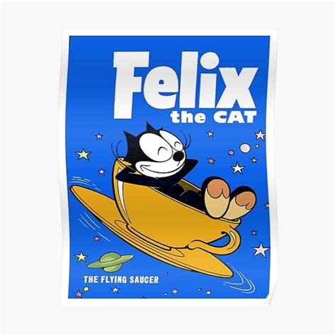 Felix The Cat Vintage Cartoon Abstract Character Print Premium Matte