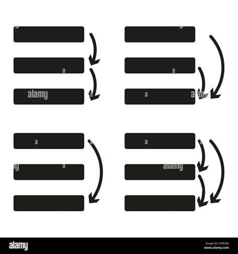 Stacked Arrows Icon Process Flow Symbols Simple Arrow Shapes Vector