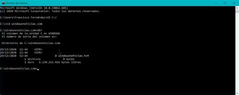 Как просмотреть содержимое папки или каталога из консоли Cmd в Windows