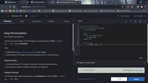 Aayush Talukdar On Linkedin Codechef Codingchallenge Pythoncoding