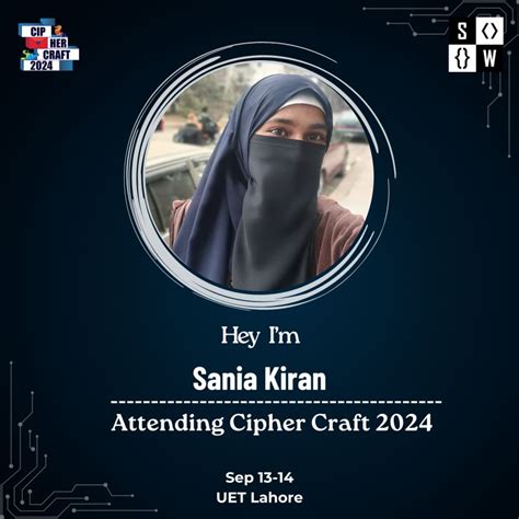 Sania Kiran On Linkedin Ciphercraft2024