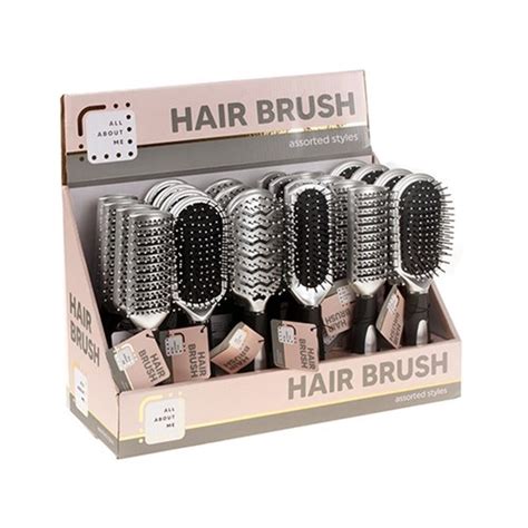 22262 Hair Brush 21 5cm 4 Asstd Styles Pdq Dats