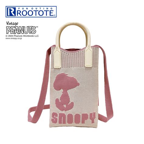 ルートート Rootote ハンド・トートバッグ Ipbr シリコンハンドル Peanuts 9e 858601 Beige