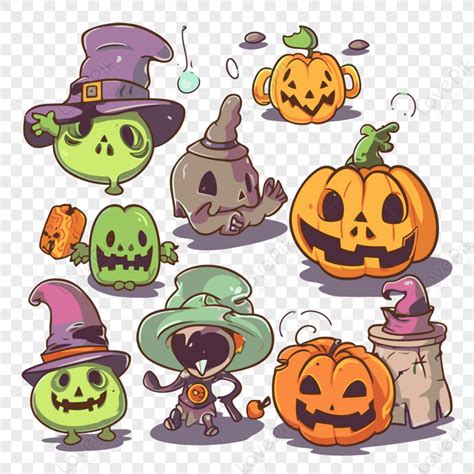 할로윈 클립 아트 벡터만화 Png 일러스트 무료 다운로드 Lovepik