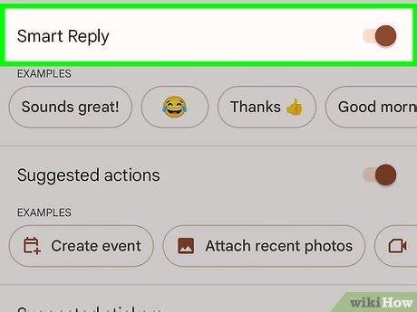 Enable Or Disable Smart Replies On Android Messages