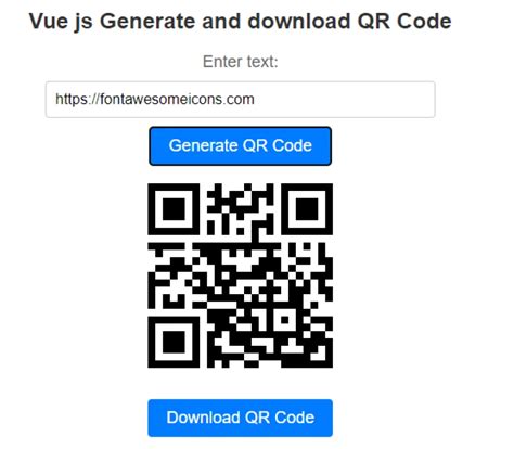 Vue Js Generate And Download Qr Code Danatec