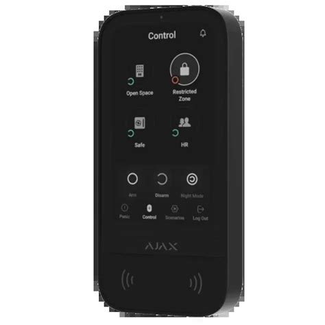 Ajax KeyPad TouchScreen 8PD Black Prana Vision