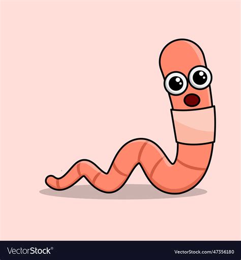 Worm Royalty Free Vector Image Vectorstock