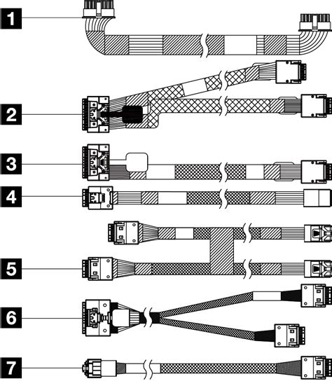 Thinksystem Sr635 V3 10x2 5 Sas Sata Backplane Cable Kit Lenovo Server Options