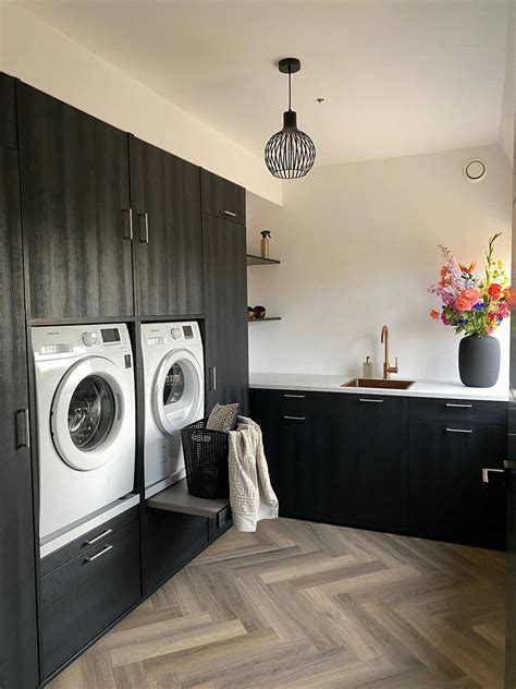 Dubbele Wasmachine Kast Voor Uw Wasmachine En Droogkast