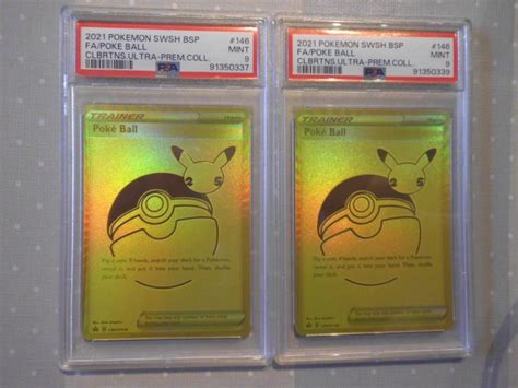 Pokémon 2 Graded card 2021 Pokemon SWSH BSP FA Pokebal Celebrations