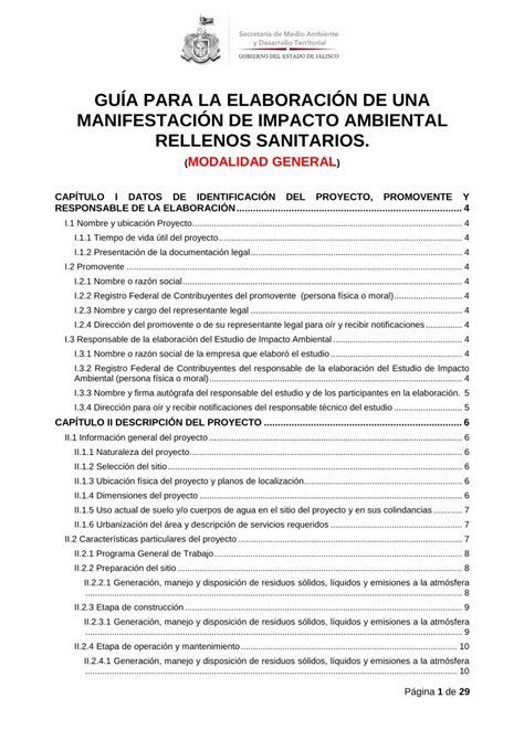 Pdf GuÍa Para La ElaboraciÓn De Una ManifestaciÓn De · Estudio De