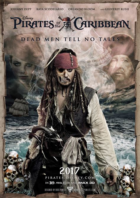 Dead Men Tell No Tales Movie Poster Pirates Of The Caribbean Fan Art