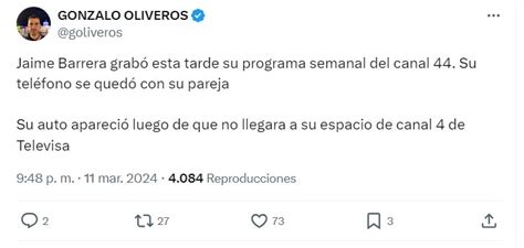 Reportan Desaparición Del Periodista Jaime Barrera En Guadalajara
