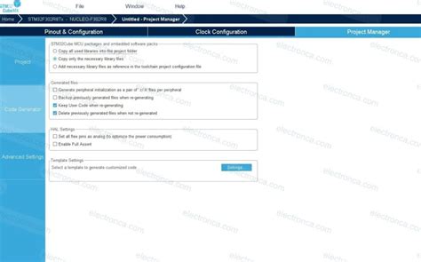 Starting With Nucleo STM F R And Blinking LED Electronca