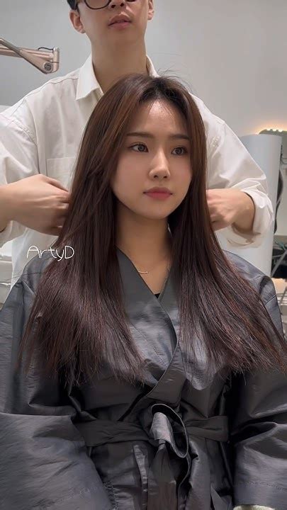 곱슬머리때문에 붕 뜨는 머리결 볼륨매직 And 앞머리사이드뱅펌 마지막으로 M자커버 잔머리컷까지 해드렸어요 Youtube