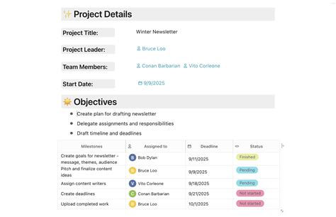 Project Details Template FuseBase