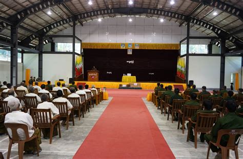 မိုင်းပျဉ်းမြို့ရှိ ပြည်သူ့စစ် ဌာနေ တပ်ဖွဲ့ဝင်များနှင့် စစ်မှုထမ်းဟောင်းအဖွဲ့ဝင်များ အား တွေ့ဆုံ