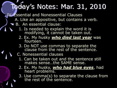 PPT Essential And Nonessential Clauses PowerPoint Presentation ID