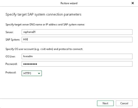 Step 2 Specify Server Credentials Veeam Backup Explorers Guide