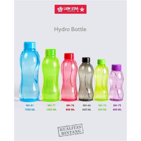 Jual Hydro Bottle Lion Star Botol Minum Plastik 400 500 600 800 1000 1500 Ml Shopee