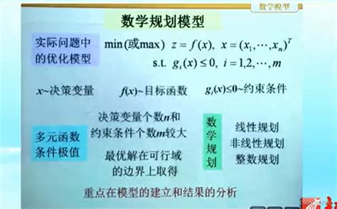 《数学模型第五版》学习笔记（2）第3章 简单的优化模型 第4章 数学规划模型数学模型第五版章节综述 Csdn博客